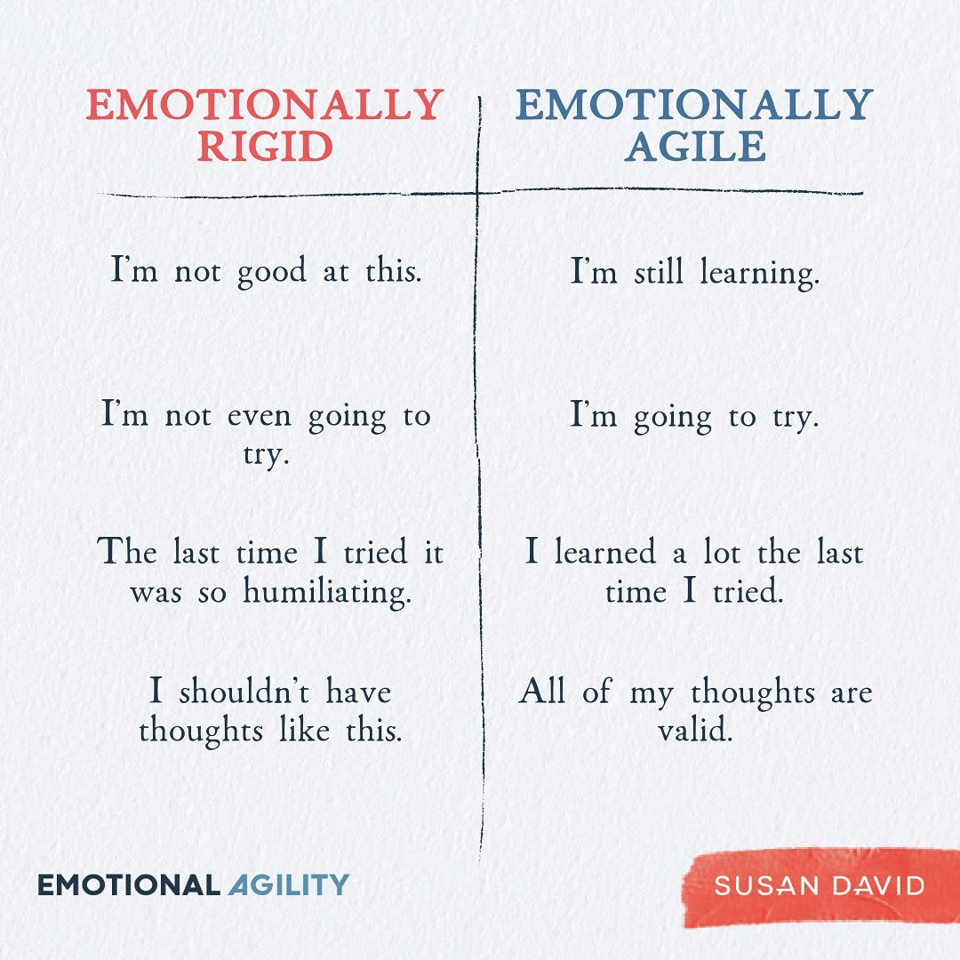 Emotionally Rigid vs Emotionally Agile